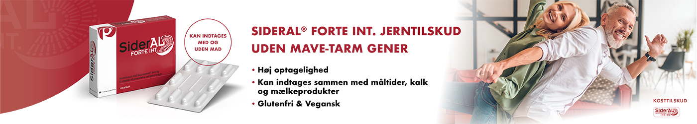 Sideral® Forte int. Jerntabletter kan købes her